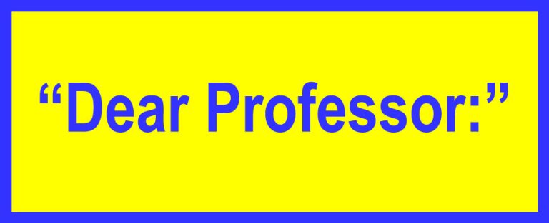 Dear Professor - 7 Step Catholic